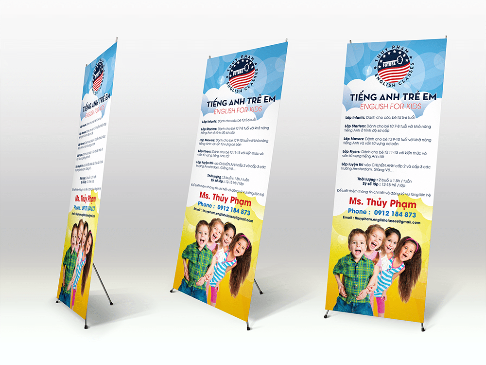 Dịch vụ thiết kế standee giá rẻ | Designer Group