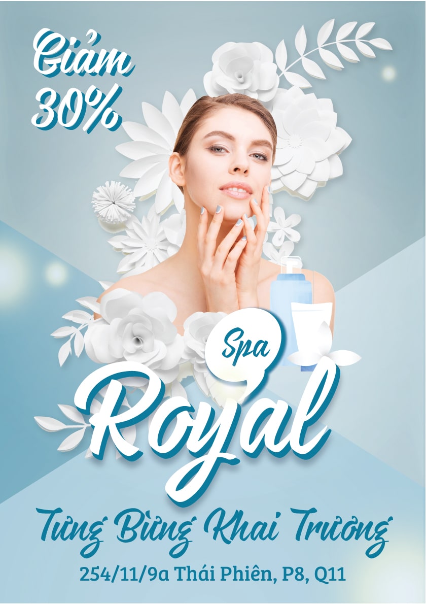 Thiết kế poster cho spa chuyên nghiệp tại Hà Nội. | Designer Group